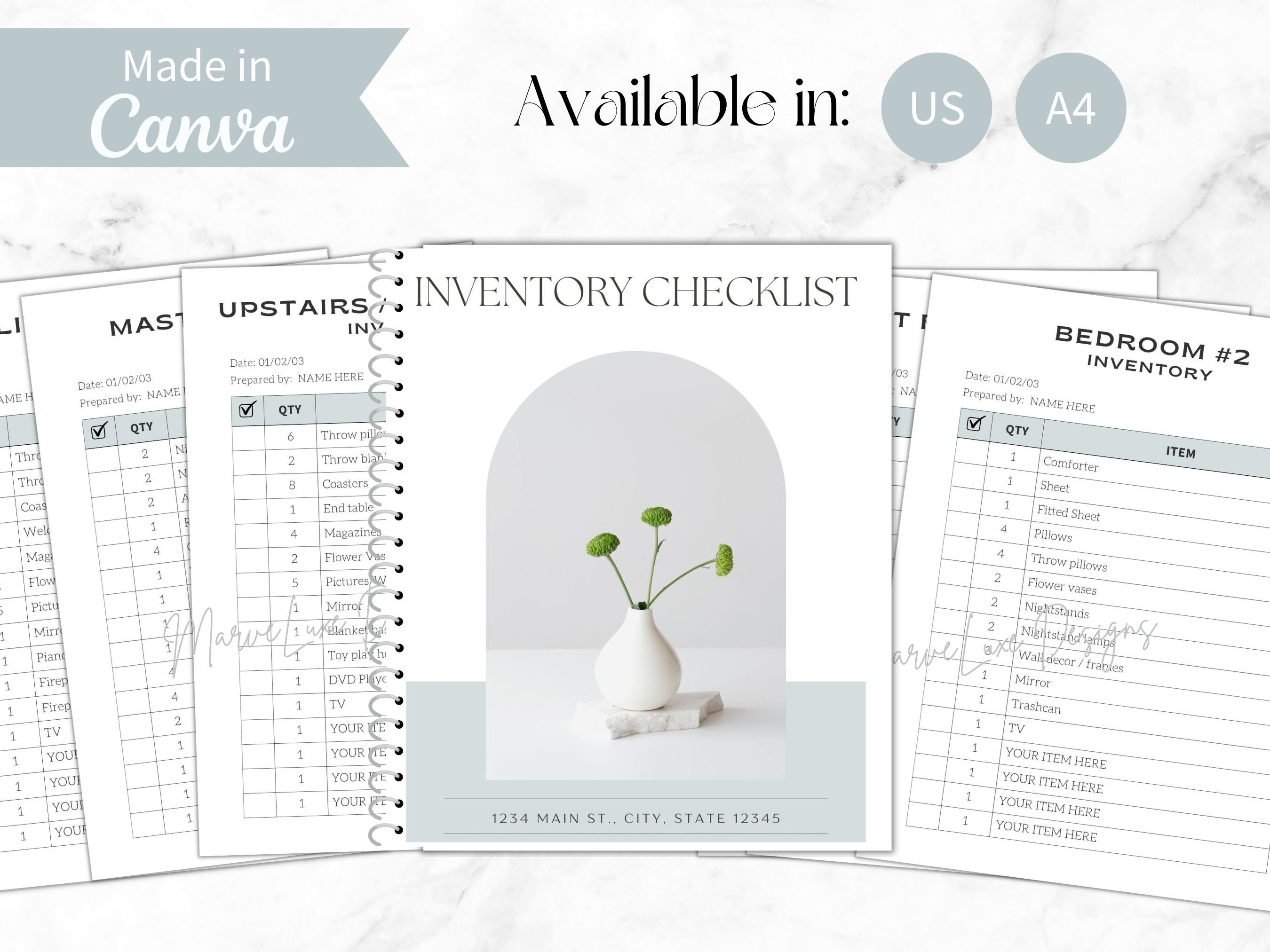 Airbnb Inventory Checklist | Editable Checklist Template | Airbnb ...