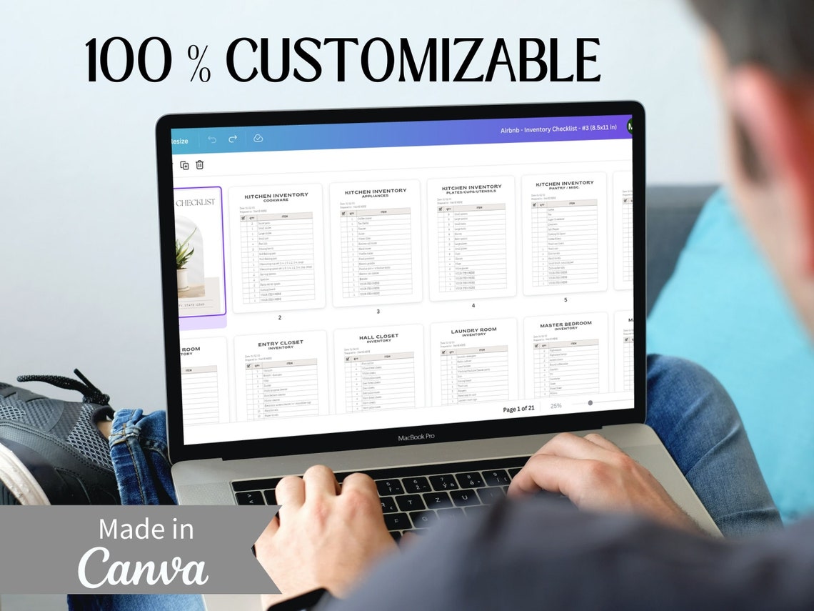 Airbnb Inventory Checklist | Editable Checklist Template | Airbnb ...