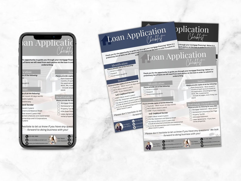 Loan Application Checklist | Loan Officer Checklist | Loan Processor ...