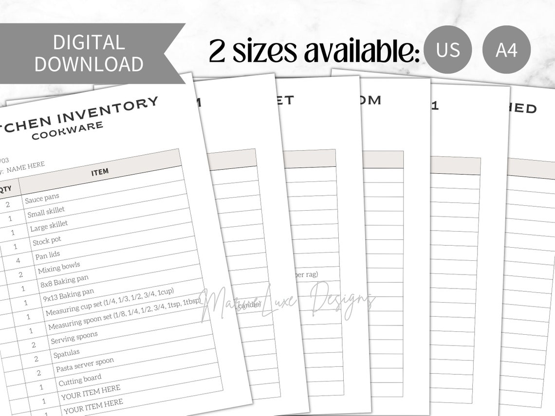 Airbnb Inventory Checklist | Editable Checklist Template | Airbnb ...