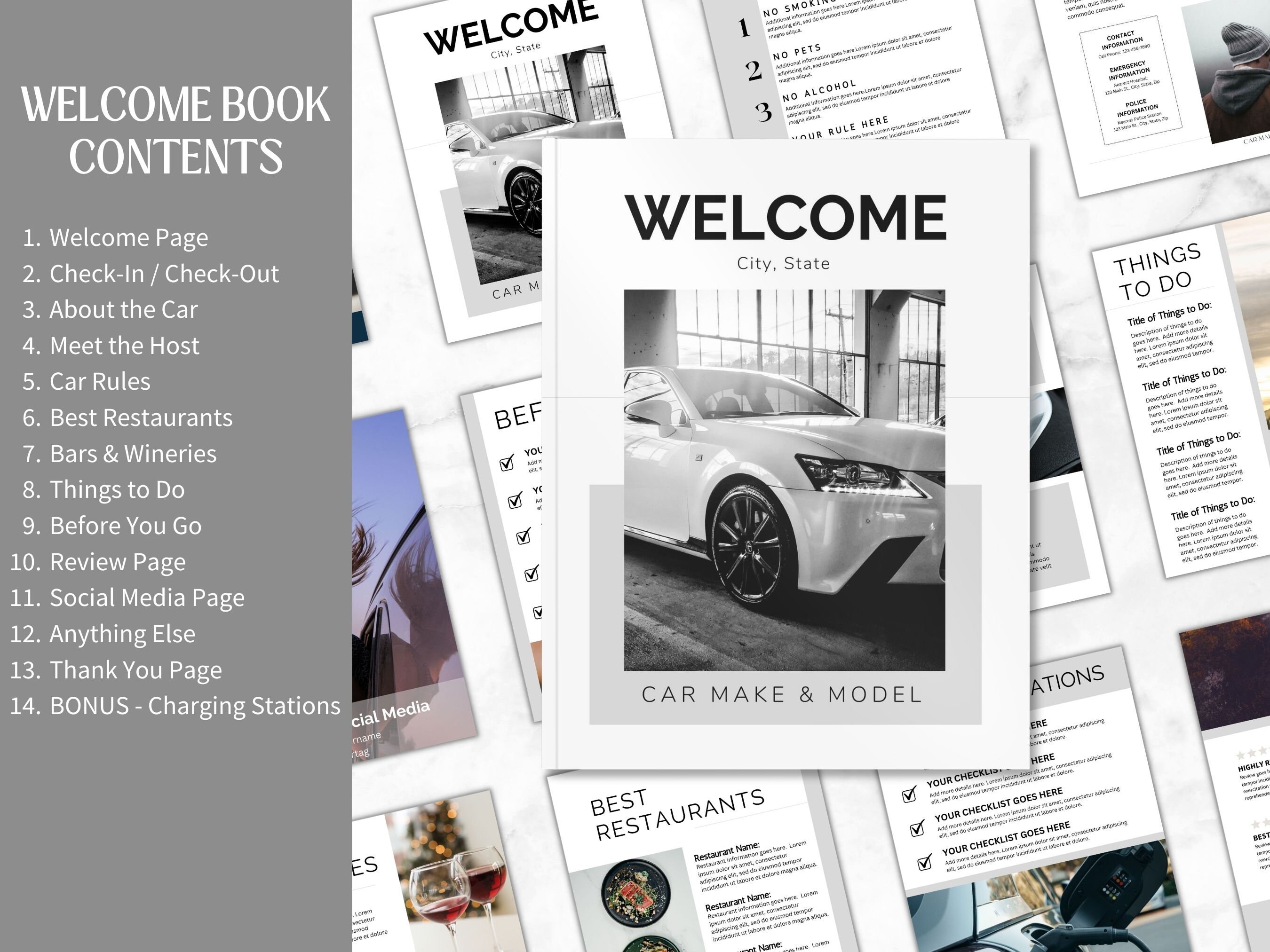 Turo Welcome Book | Turo Host | Welcome Guide | Canva Template ...