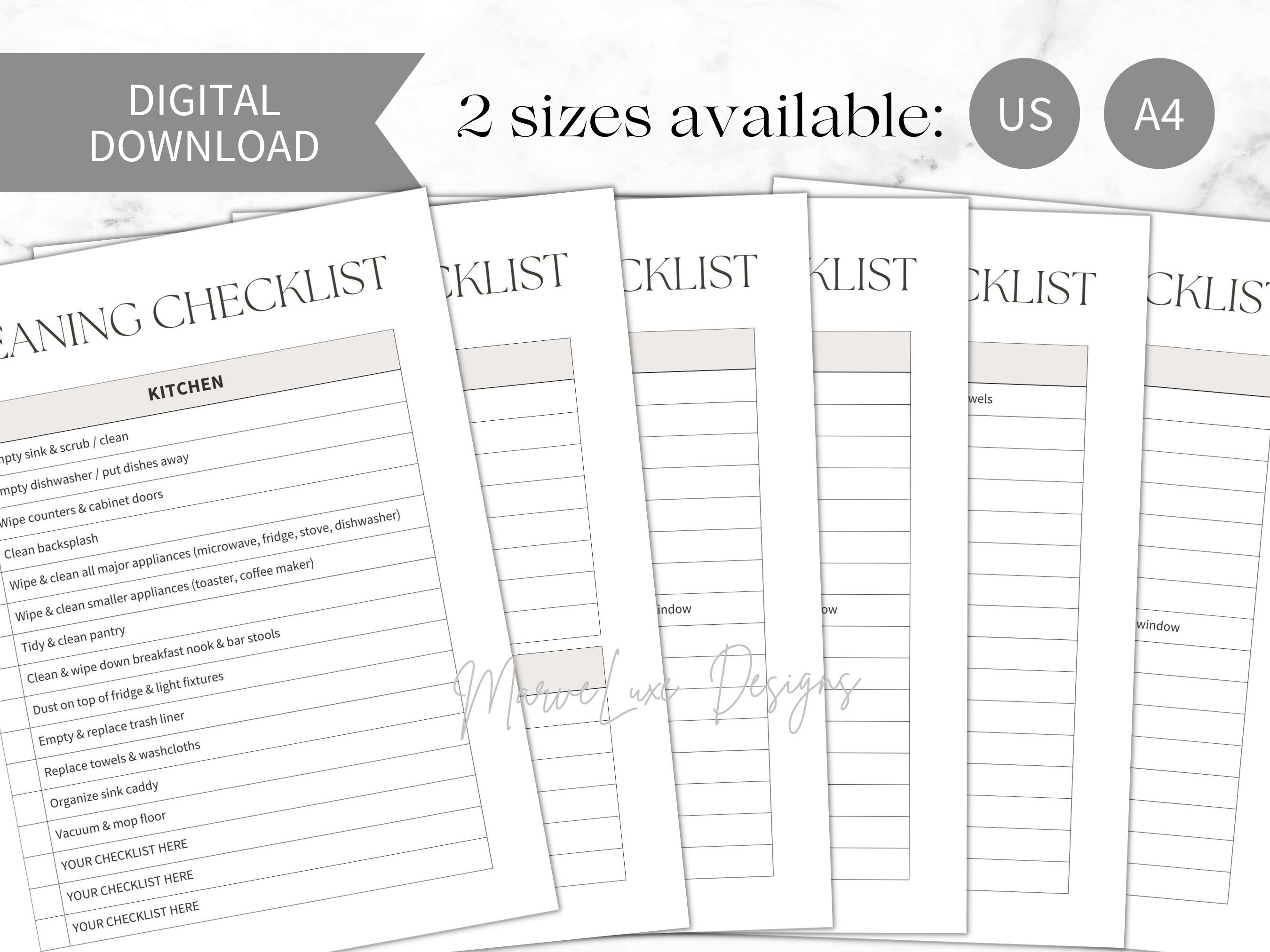 Airbnb Checklist Template | Cleaning Checklist | Airbnb Canva Digital ...