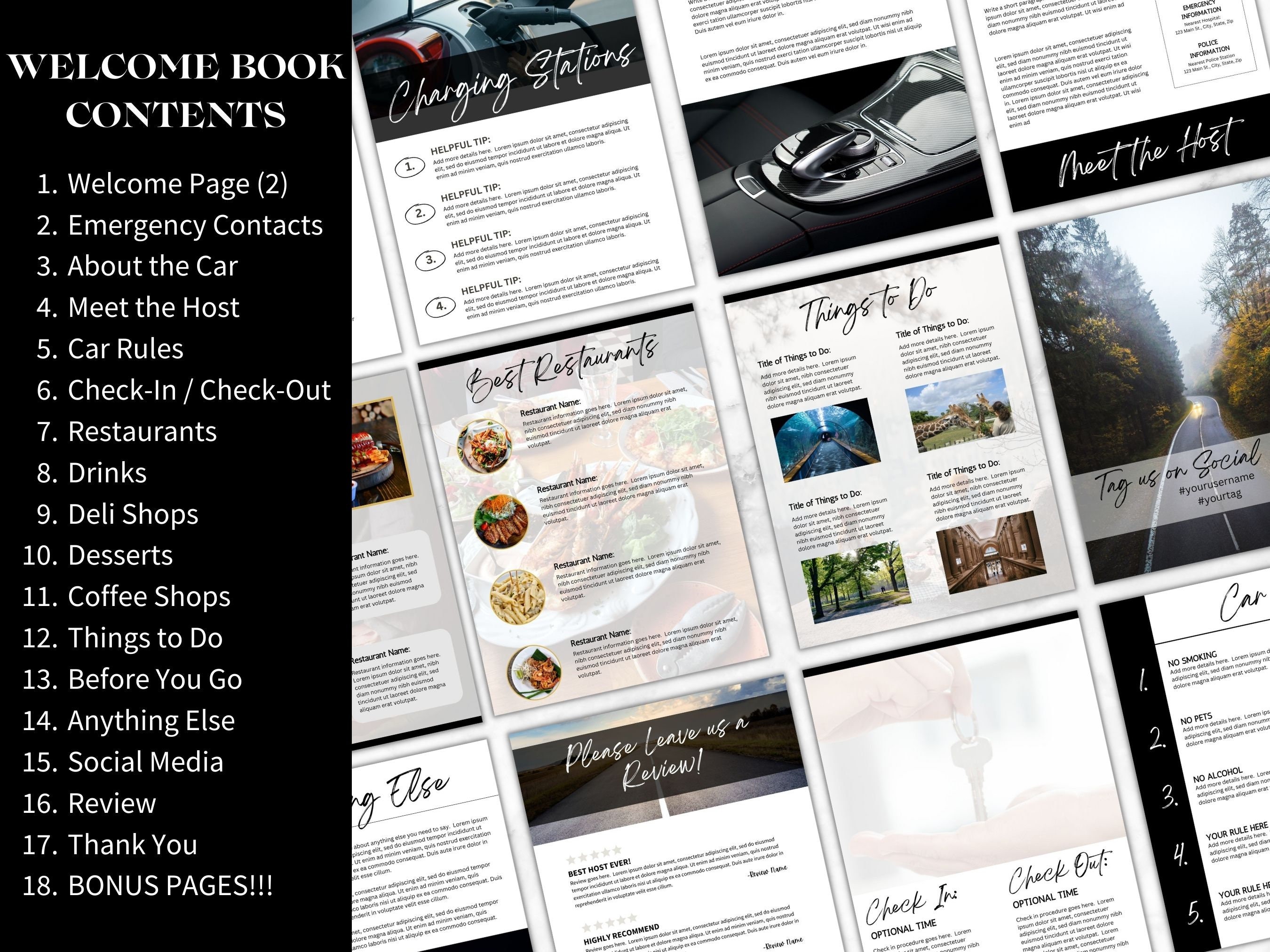 Turo Welcome Book | Turo Checklist | Turo Business Cards | Turo Host ... Turo Welcome Book | Turo Checklist | Turo Business Cards | Turo Host ...