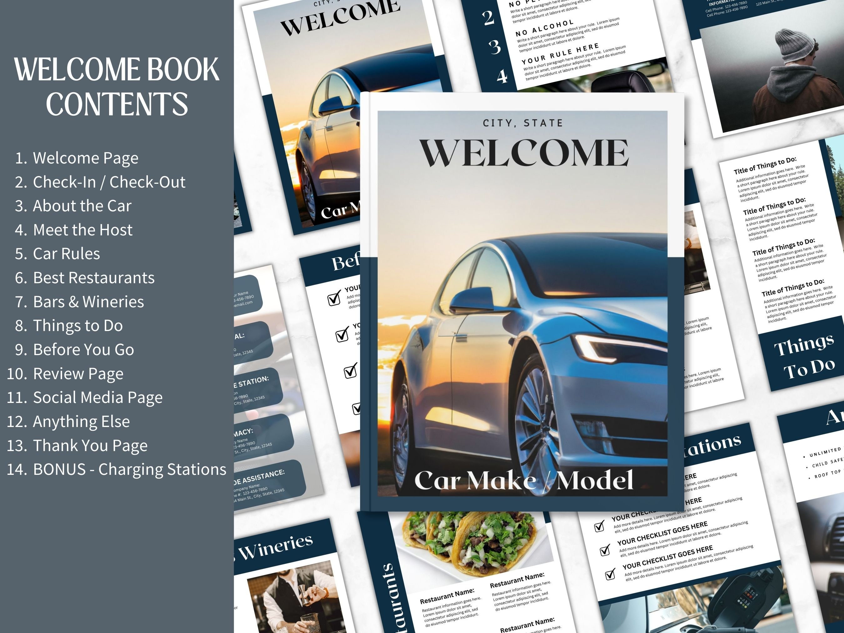Turo Welcome Book | Turo Host | Welcome Guide | Canva Template ...