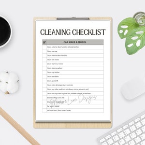 Turo Cleaning Checklist Turo Inventory Checklist Turo - Etsy