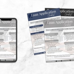 Loan Application Checklist Loan Officer Checklist Loan Processor ...