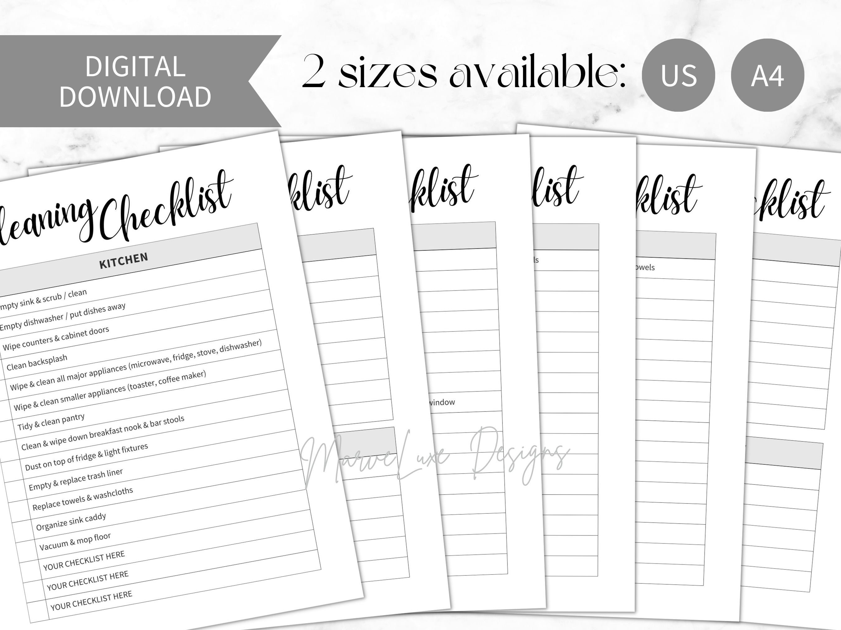 Airbnb Checklist Template Cleaning Checklist Airbnb Canva Etsy
