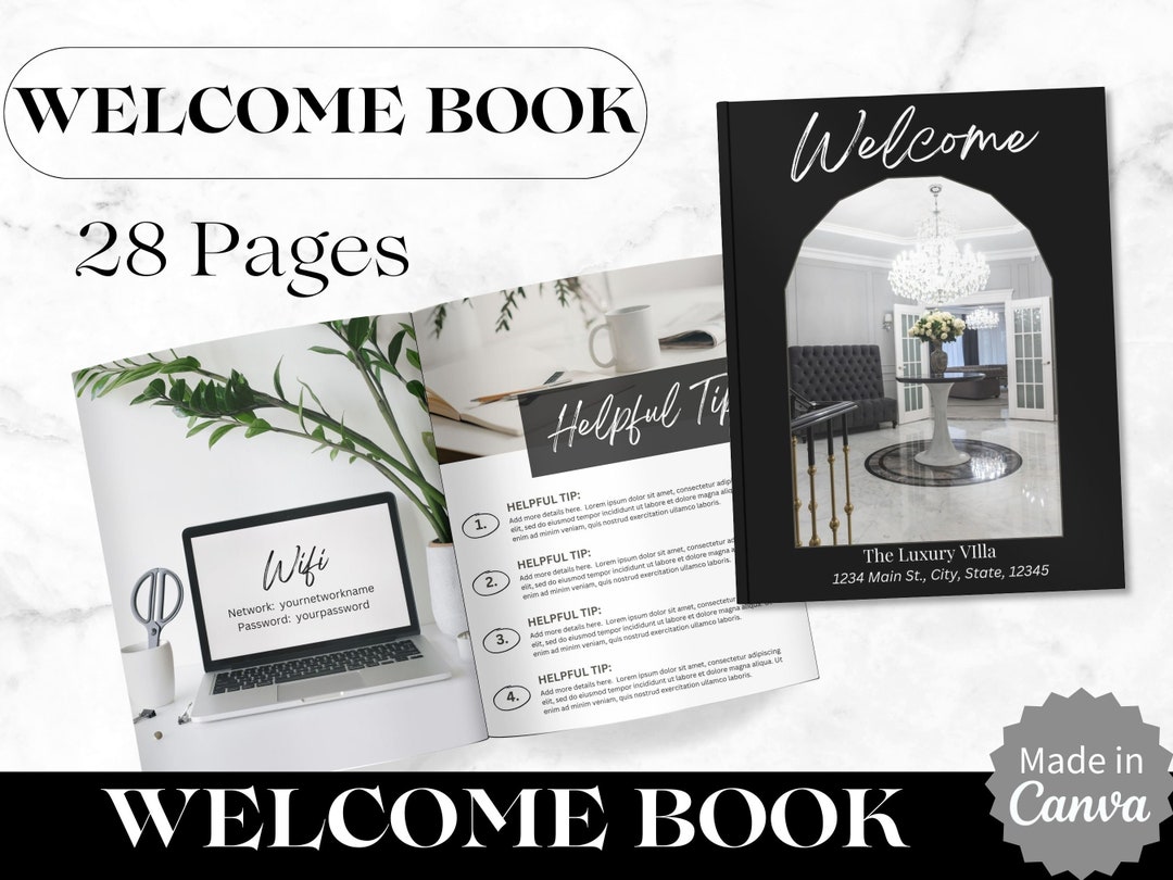 Airbnb Welcome Book Template | VRBO Welcome Book | Vacation Rental ...