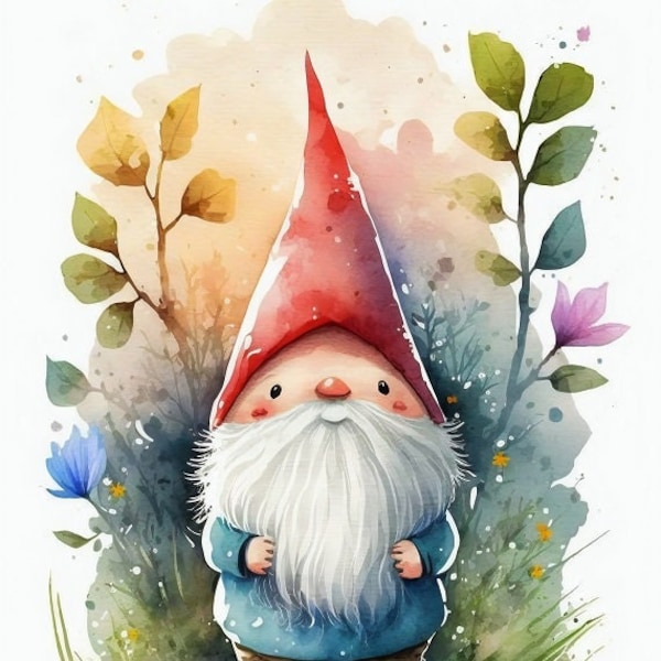 Gnome Print - Etsy UK