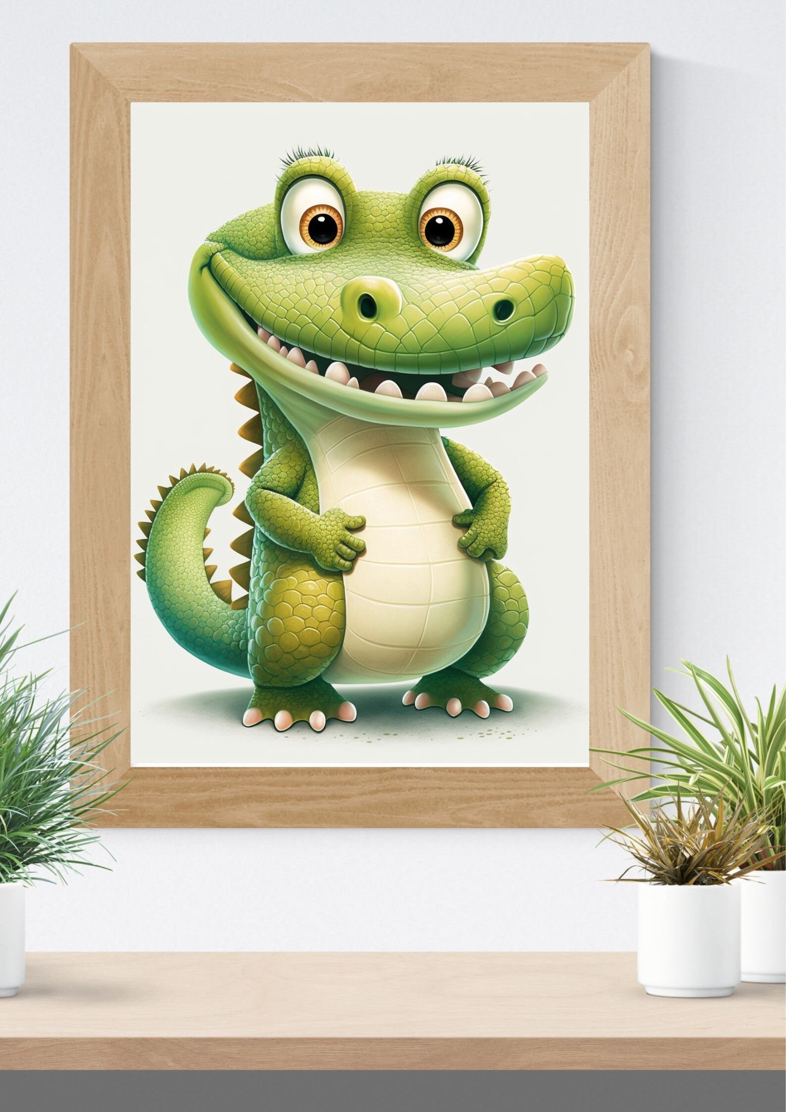 Crocodile Printable Poster, Wall Art Child Decor Instant Download, Cute ...