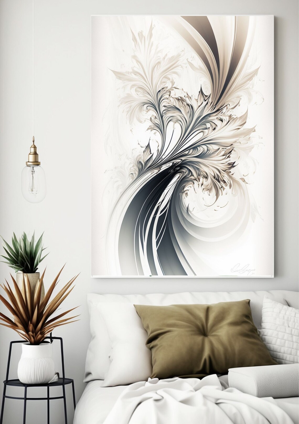 Tones Decor Abstract Modern Printable Digital Art, Abstract Wall Art ...
