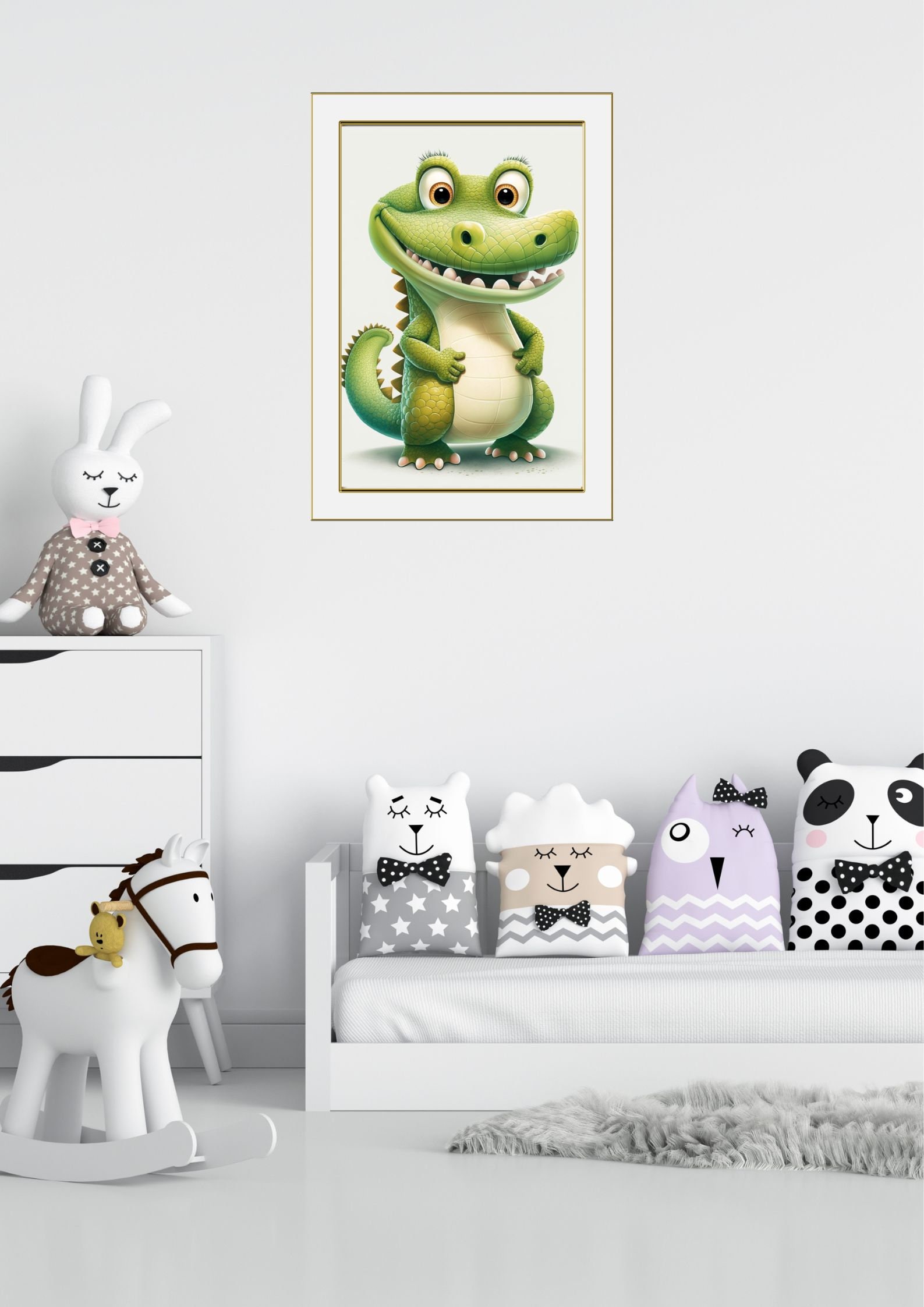 Crocodile Printable Poster, Wall Art Child Decor Instant Download, Cute ...