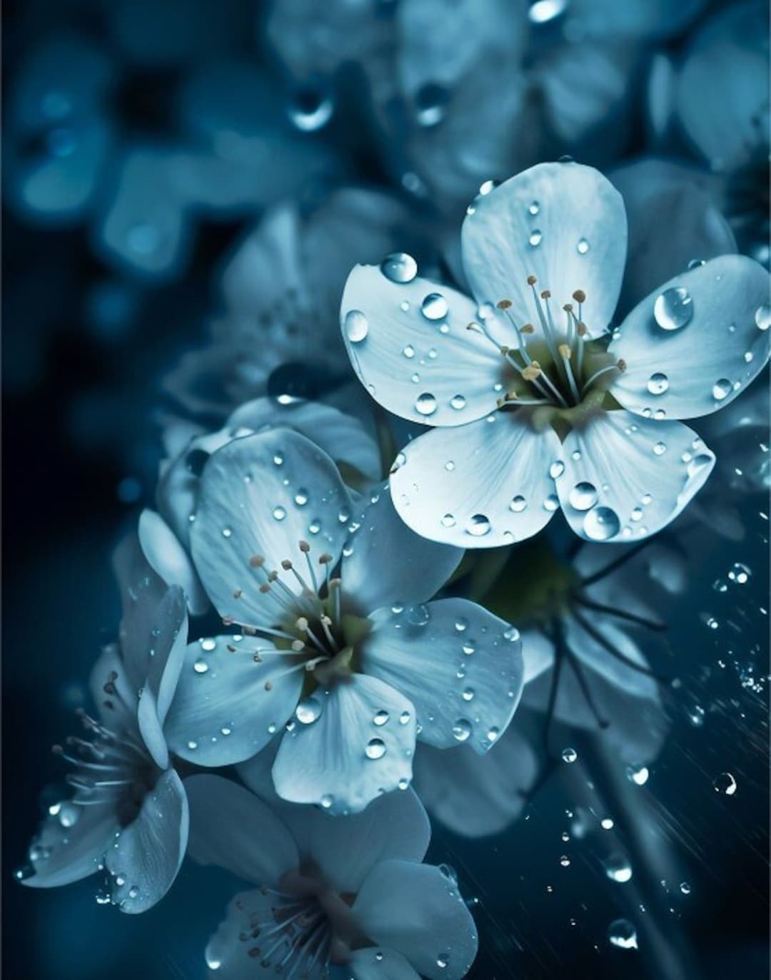 Blue Flower Backgrounds For Desktop