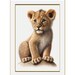 Cute Printable Lion Cub Cartoon Style Digital Art, 3D Wall Art, Child ...