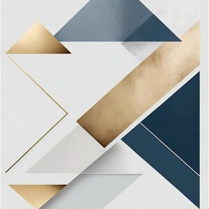 Triangle Wall Art - Modern Printable Geometric Scandinavian Art, Scandi ...
