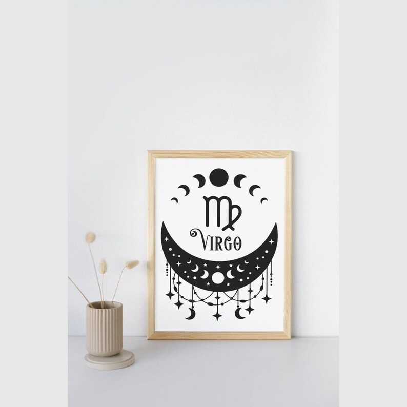 Virgo - Zodiac Sign - Modern Stitch Craft Co Cross Stitch Pattern PDF ...