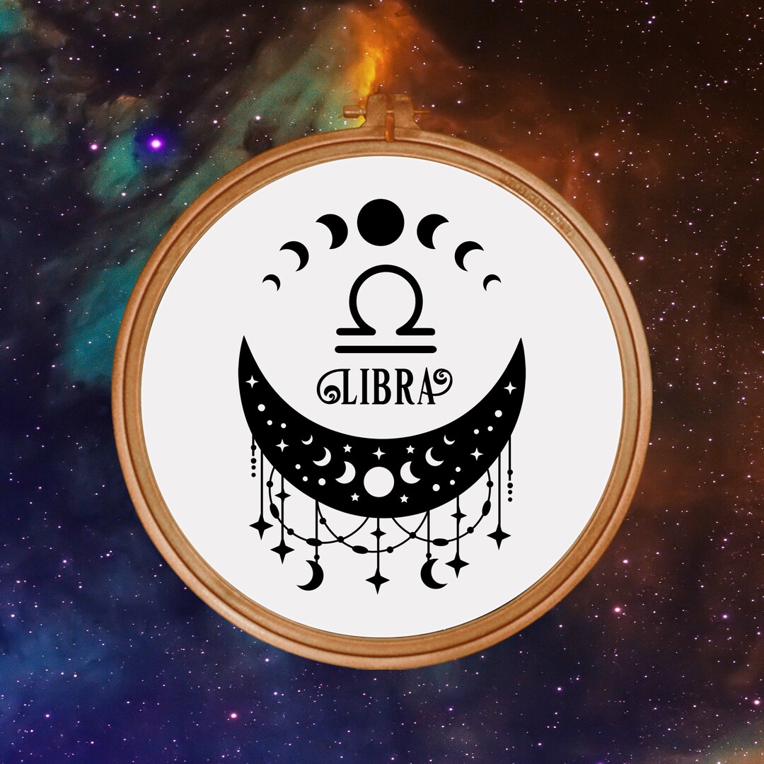 Libra - Zodiac Sign - Modern Stitch Craft Co Cross Stitch Pattern PDF ...