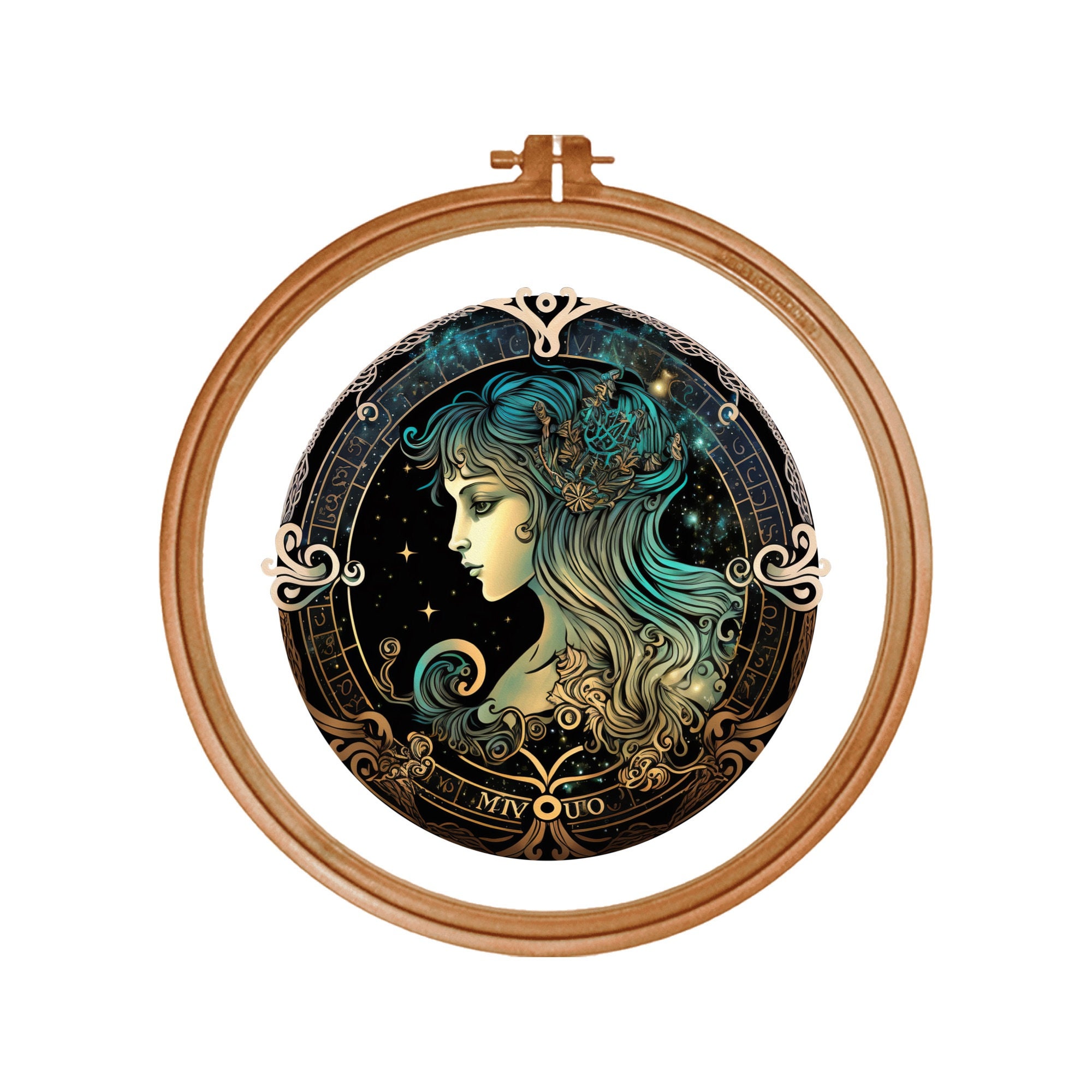 Virgo - Zodiac Sign - Modern Stitch Craft Co Cross Stitch Pattern PDF ...