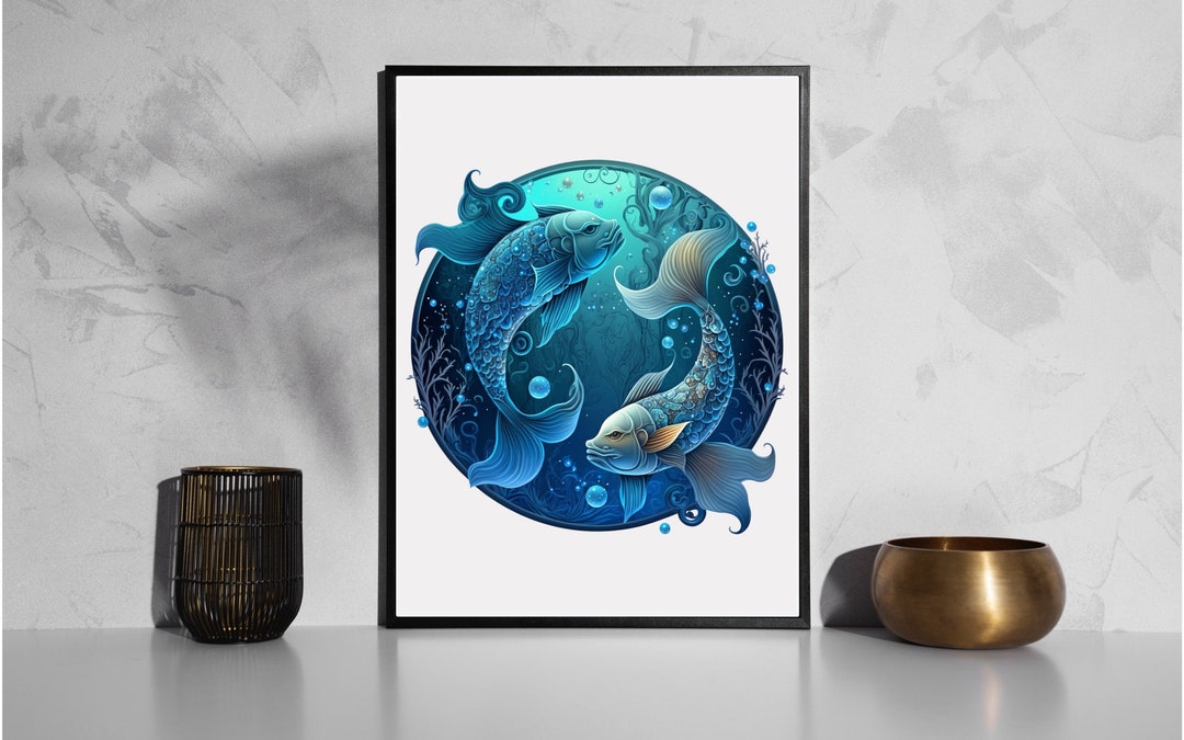 Pisces - Zodiac Sign - Modern Stitch Craft Co Cross Stitch Pattern PDF ...