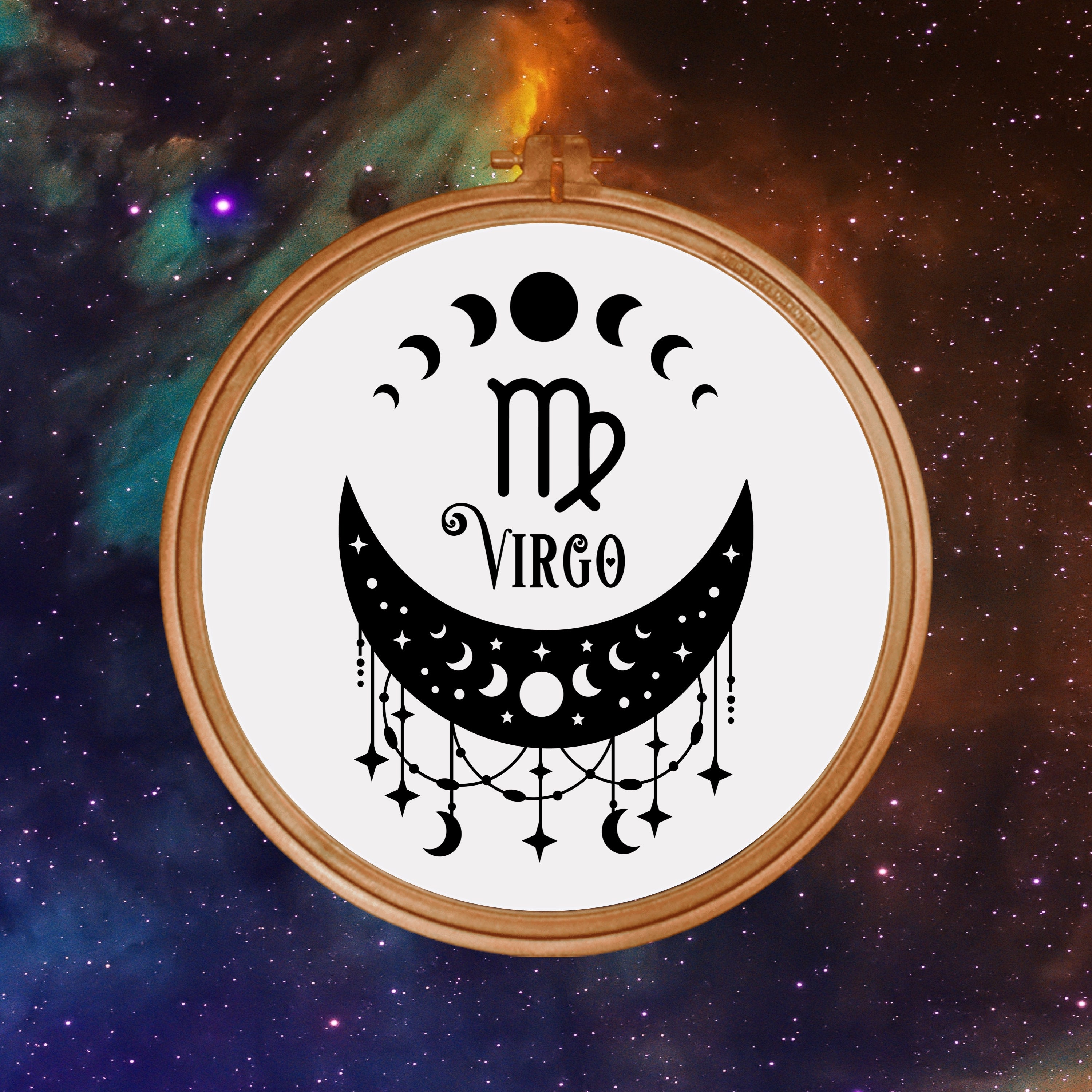 Virgo - Zodiac Sign - Modern Stitch Craft Co Cross Stitch Pattern PDF ...