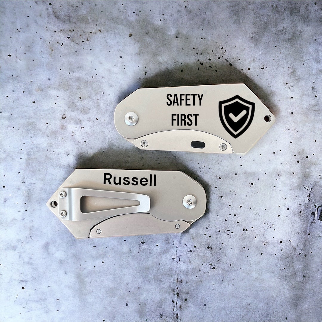 Engraved Knife, Stainless Steel Box Cutter , Box Cutter, Personalized ...