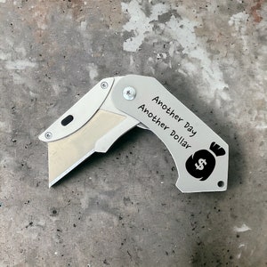 Engraved Knife, Stainless Steel Box Cutter , Box Cutter, Personalized ...