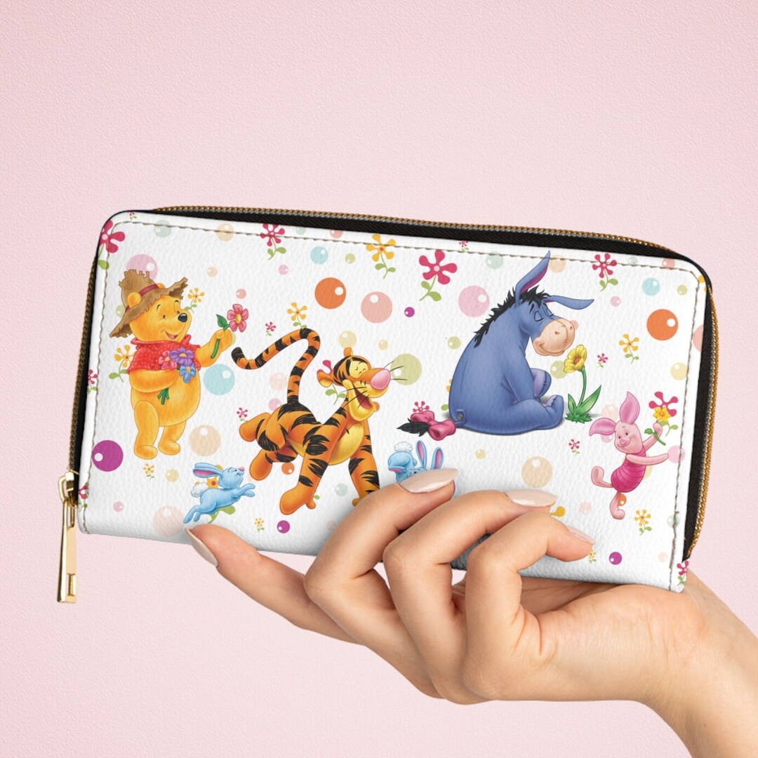 Winnie the Pooh Zipper Wallet, Disney Wallet, Winnie Tiger Eeyore Purse ...