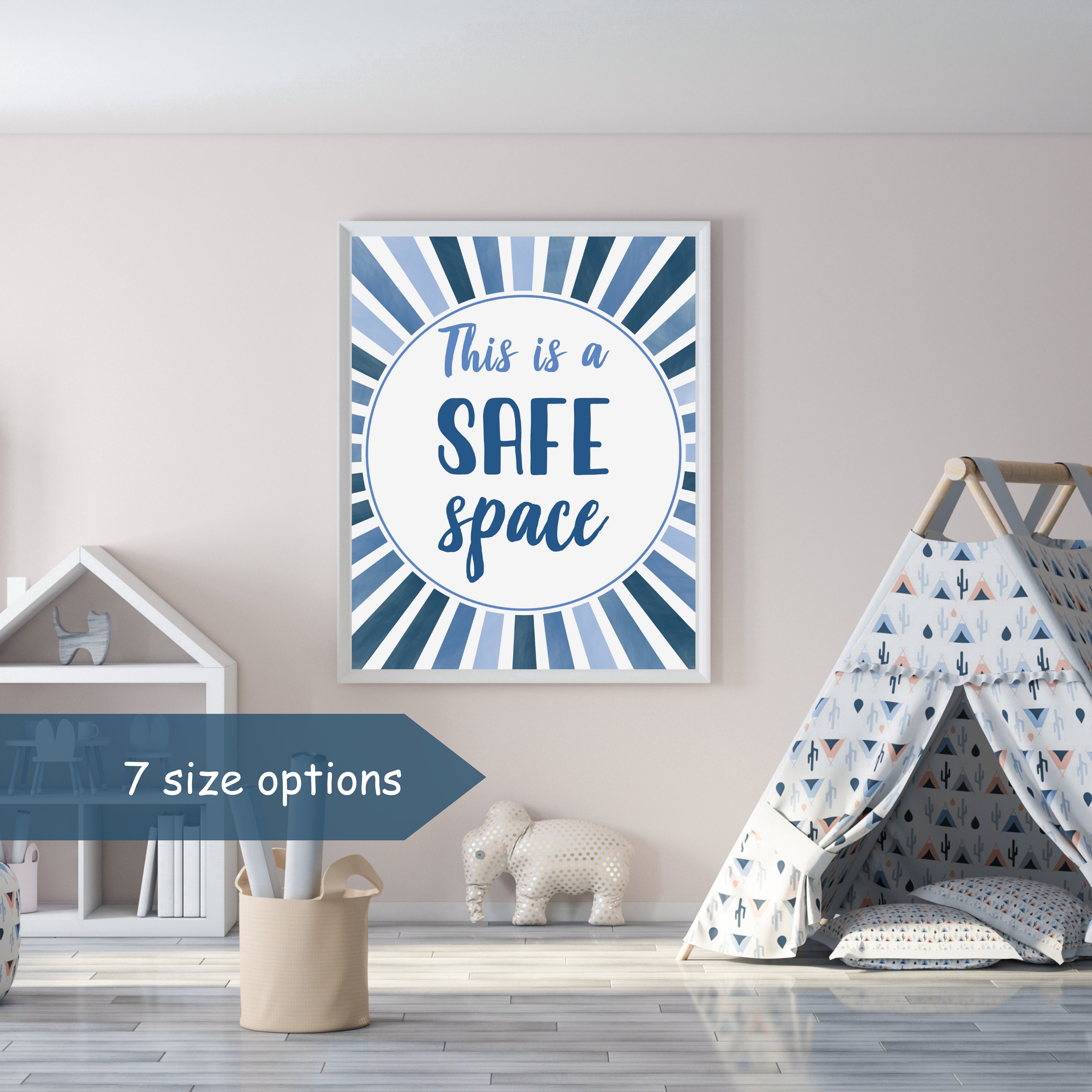 Printable Safe Space Poster for Children Instant Download - Etsy