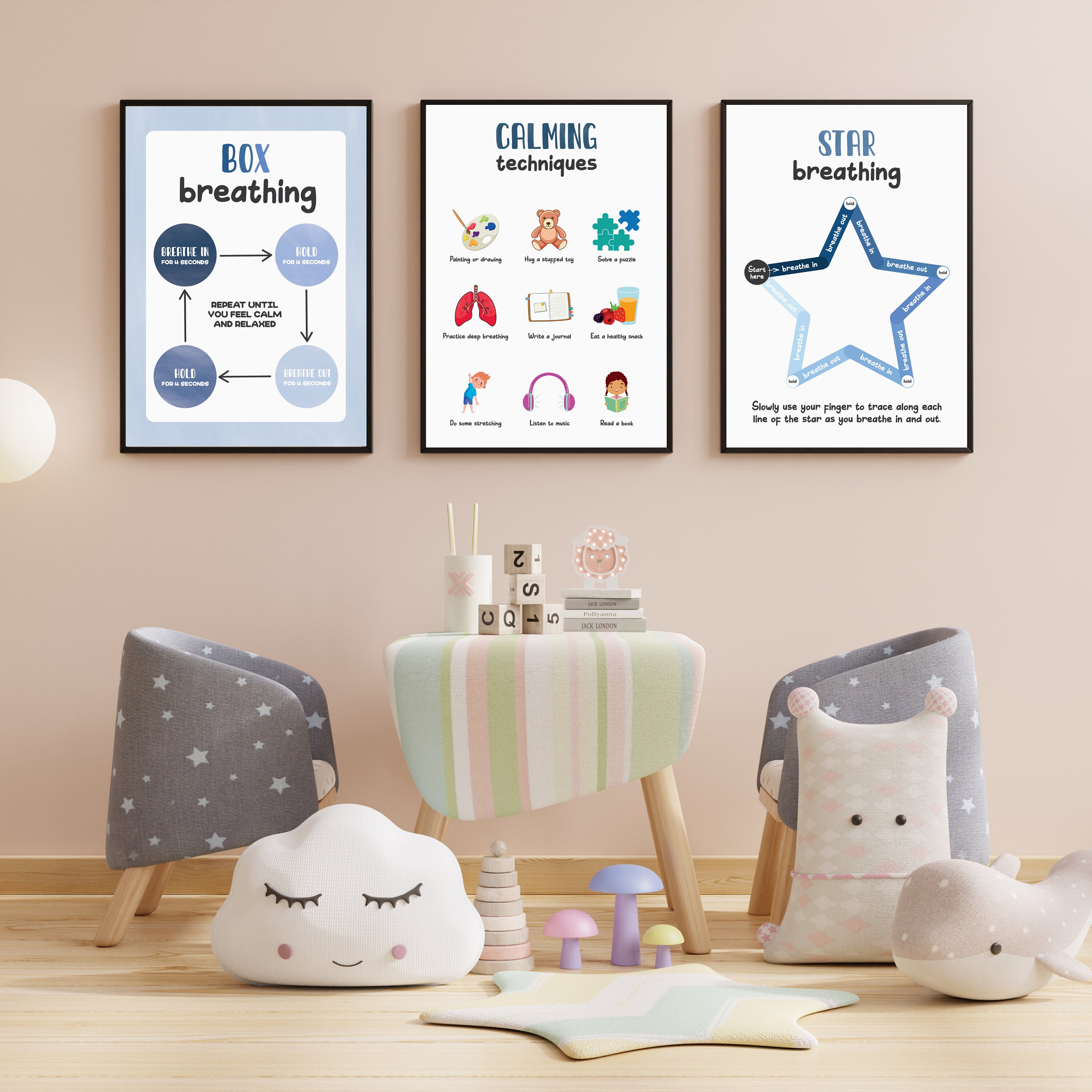 Calm Down Corner Posters Calming Corner Calming Decor for - Etsy