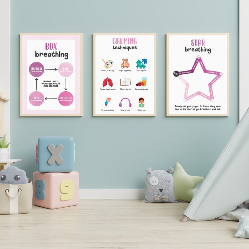 Calm Down Corner Posters, Calming Corner, Calming Decor for Kids ...