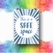Printable Safe Space Poster for Children Instant Download - Etsy
