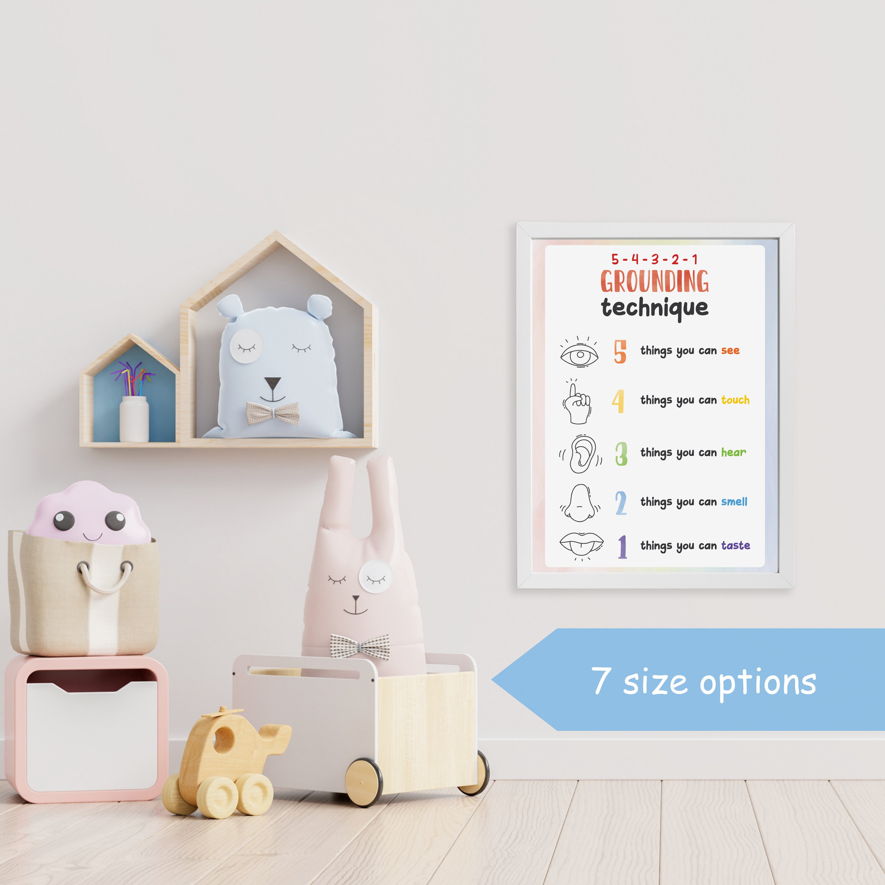 Children Grounding Techniques Poster Mindfulness Printables - Etsy