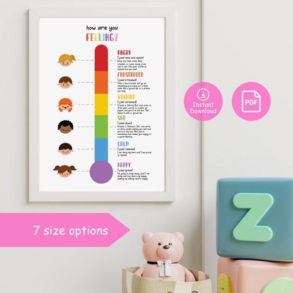 Feelings Chart - Etsy