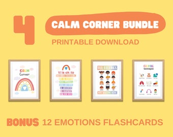 Calming Corner Printables for Children Self Regulation - Etsy
