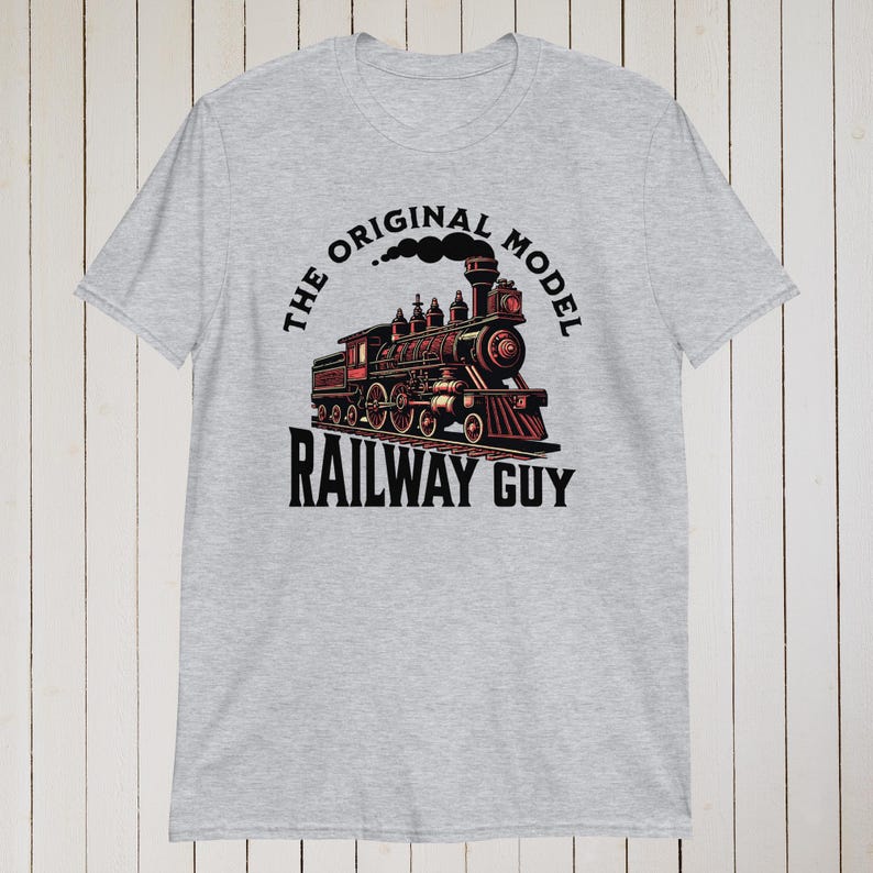 Train T-shirt, the Original Model Railway Guy, Model Railway Enthusiast ...