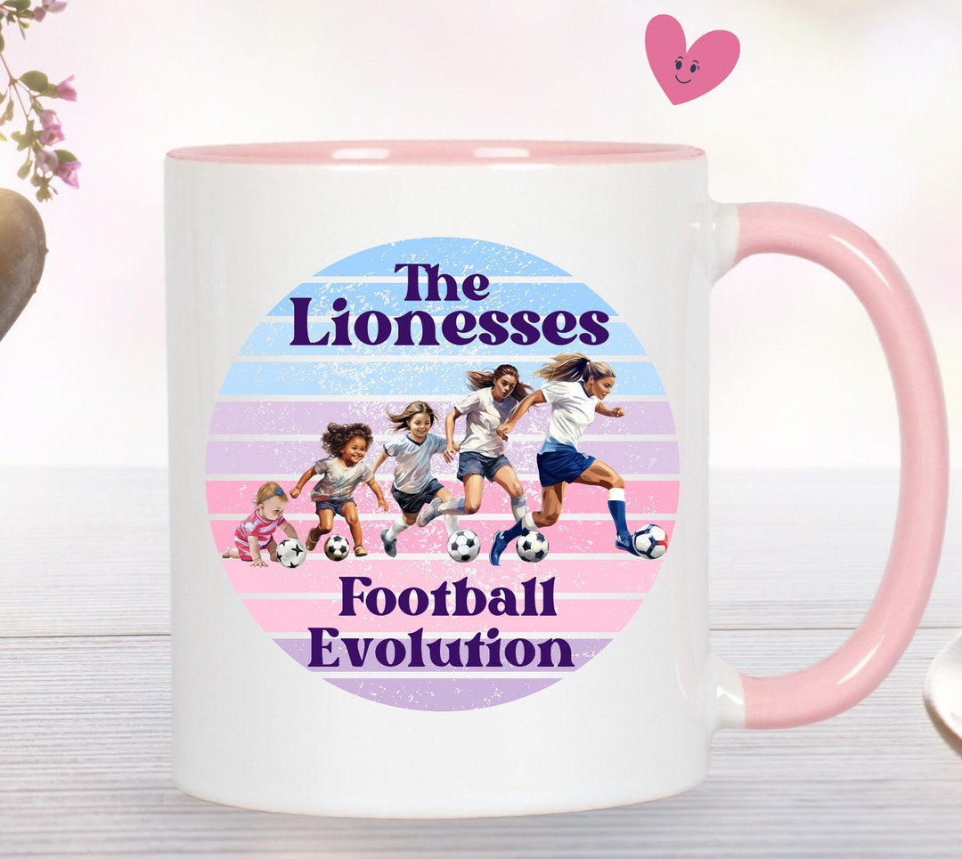 Lionesses Football Evolution Mug, Fun and Classy Lionesses Gift, Gift ...