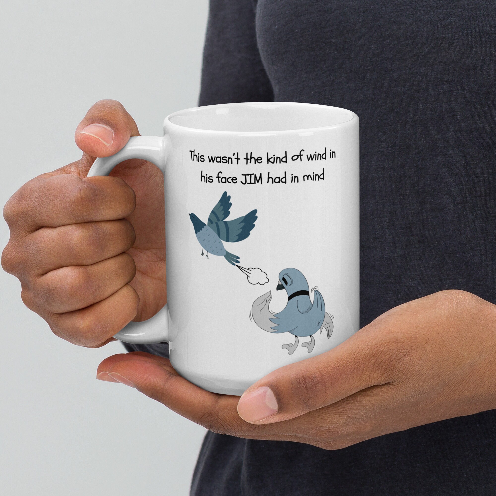 Funny Pigeon Mug, Personalised Gift for Pigeon Fancier, Gift for Bird ...