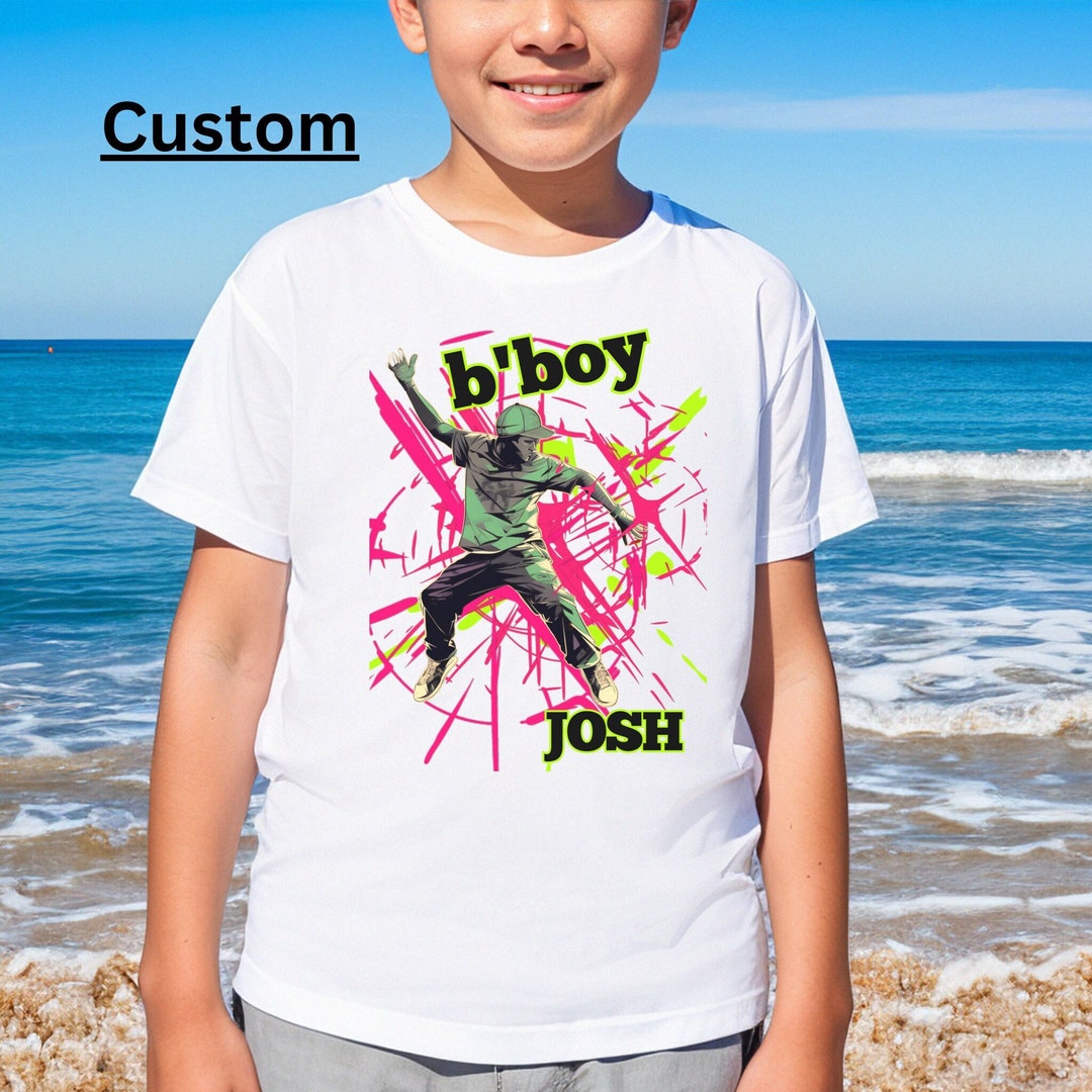Boys Custom Breakdance T-shirt, B Boy Breakdance T-shirt,gift for ...