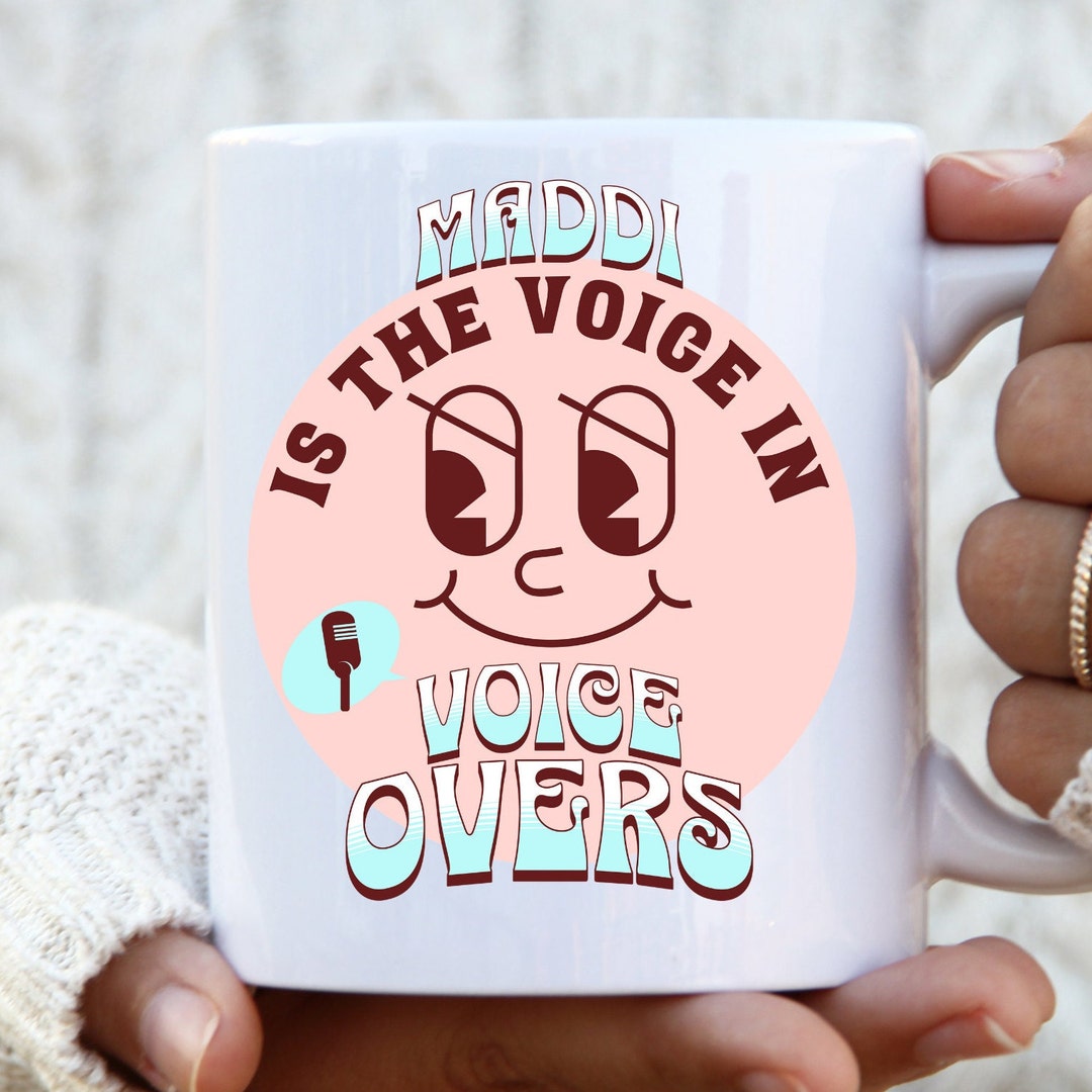 Custom Voice Over Artist, Mug, Gift for Broadcaster, Gift for Actor ...