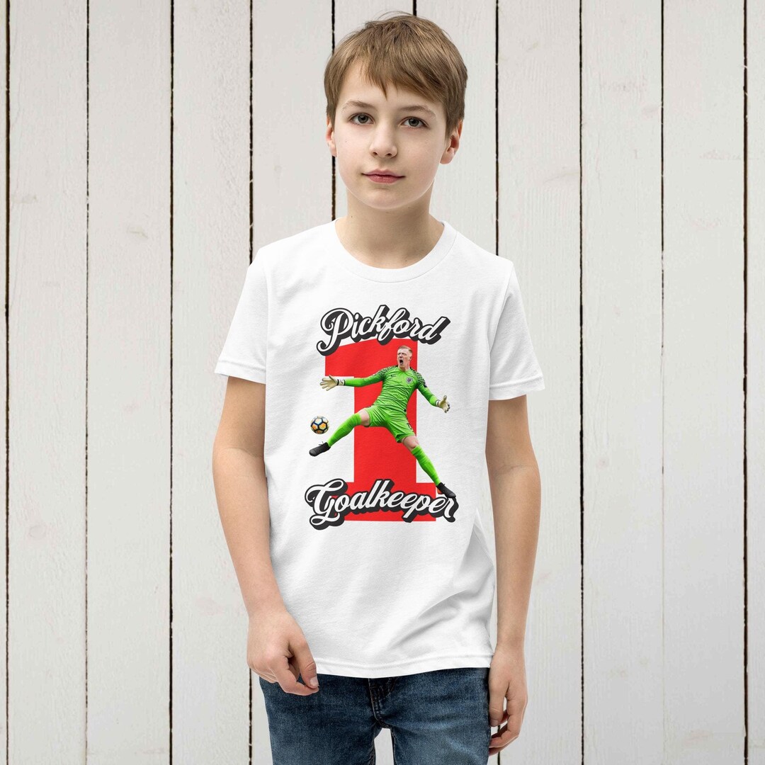 Jordan Pickford Youth Pickford Goalkeeper T-shirt, Everton Goalkeeper ...
