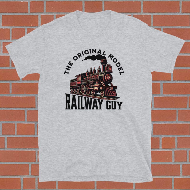 Train T-shirt, the Original Model Railway Guy, Model Railway Enthusiast ...