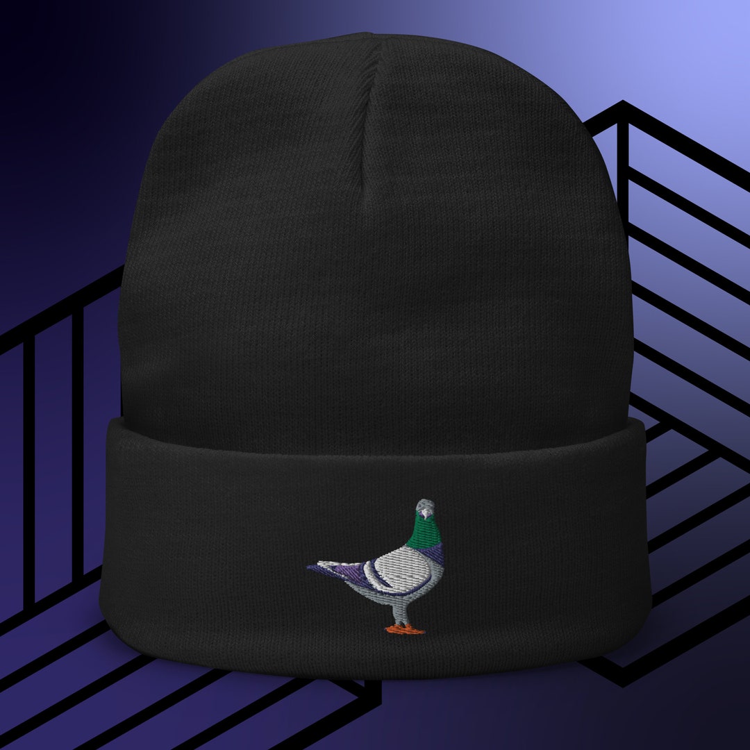 Racing Pigeon Embroidered Beanie, Gift for Pigeon Lover, Pigeon Fancier ...