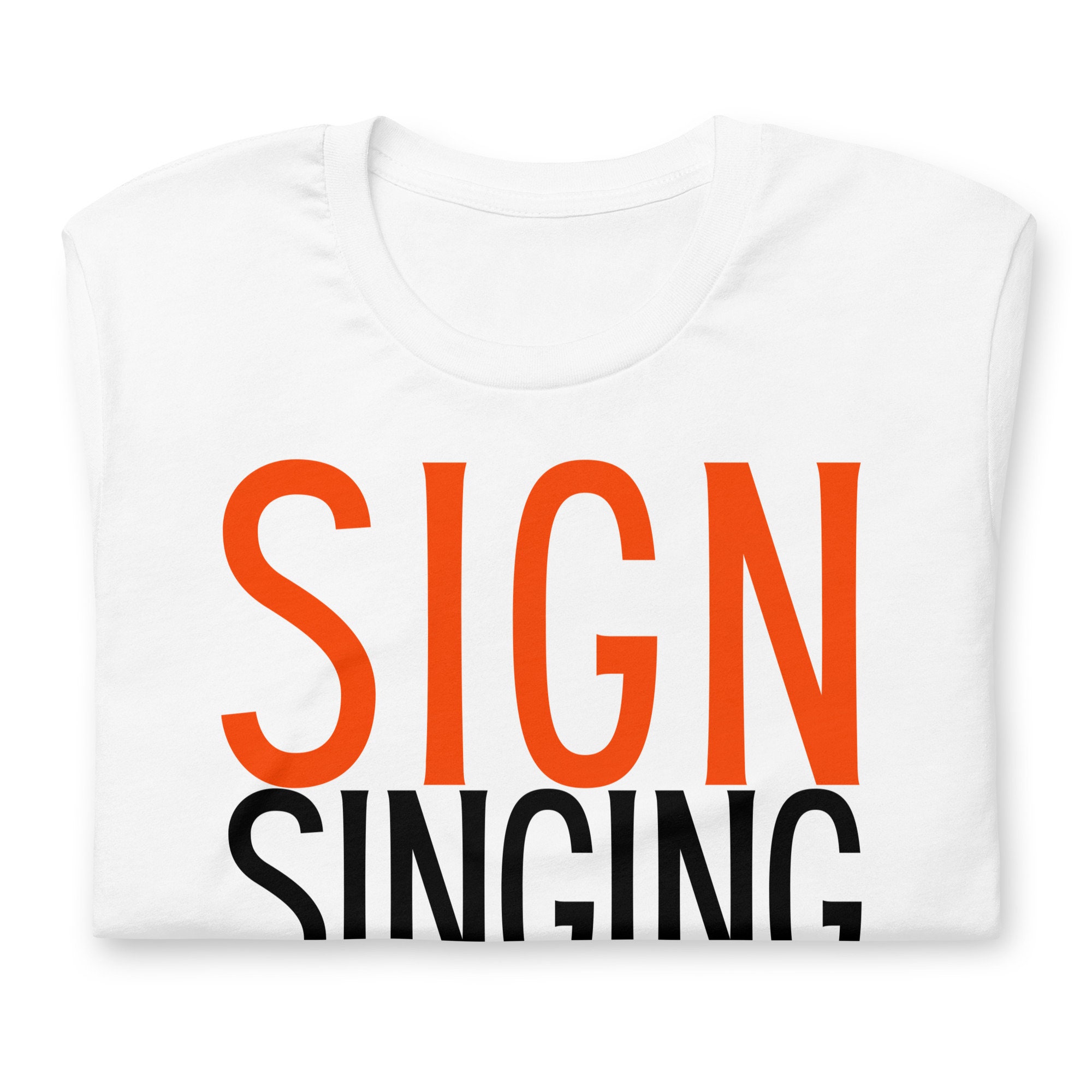Sign Singing T-shirt Gift. Sign Language Gift, Signing Singing Choir ...