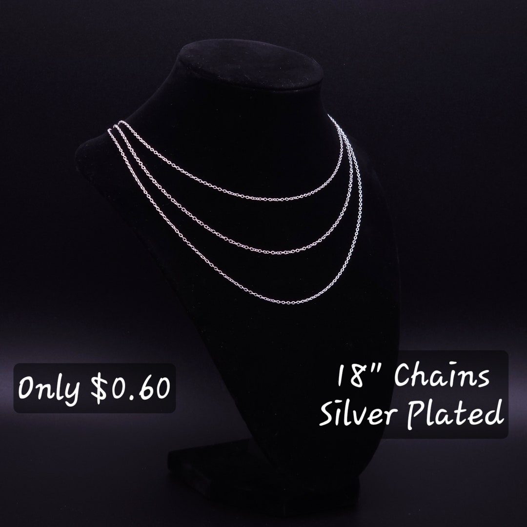 Chains 18" Silver Plated - Etsy