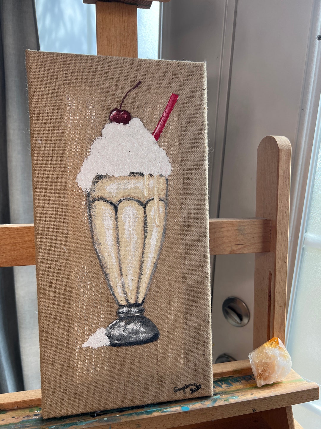 Milkshake Acrylic Painting original - Etsy
