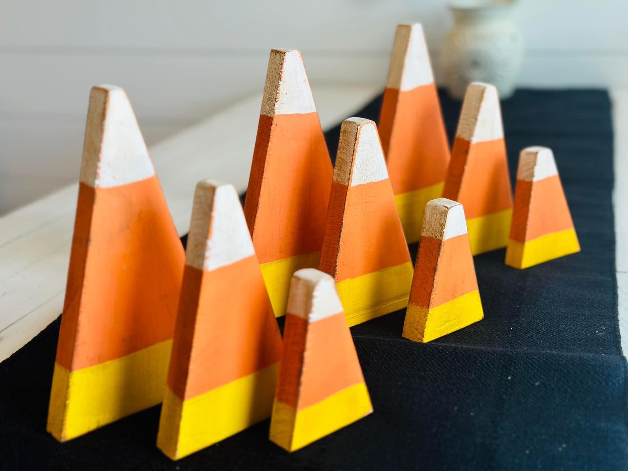 Rustic Wooden Candy Corn Set: Fall Farmhouse Tiered Tray Decor - Etsy