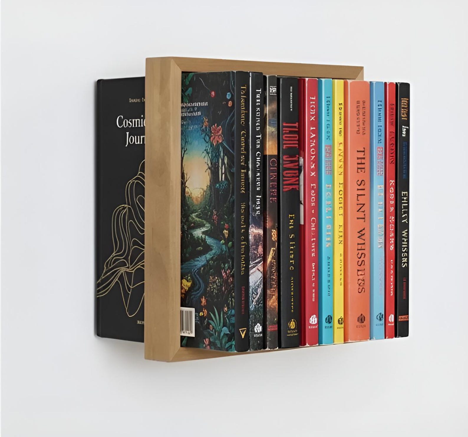 Modern Floating Bookshelf: 3-tier Wall-mounted Book Organizer - Etsy