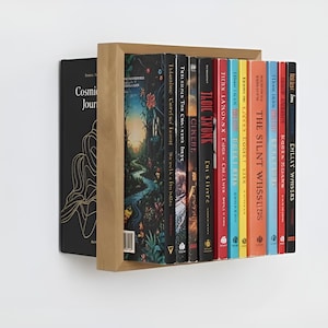 Modern Floating Bookshelf: 3-tier Wall-mounted Book Organizer - Etsy
