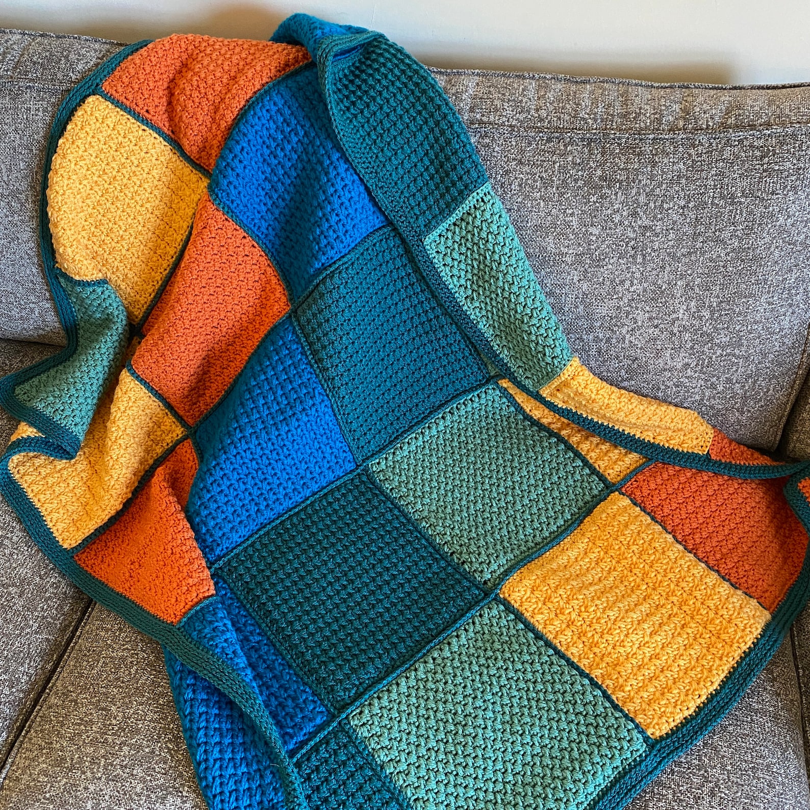 Textured Afghan- Handmade Crochet Blanket - Etsy