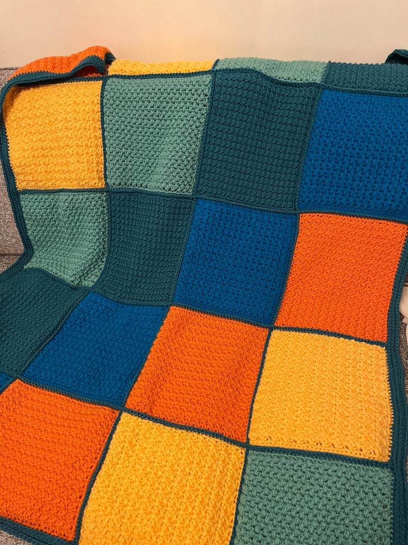 Textured Afghan- Handmade Crochet Blanket - Etsy